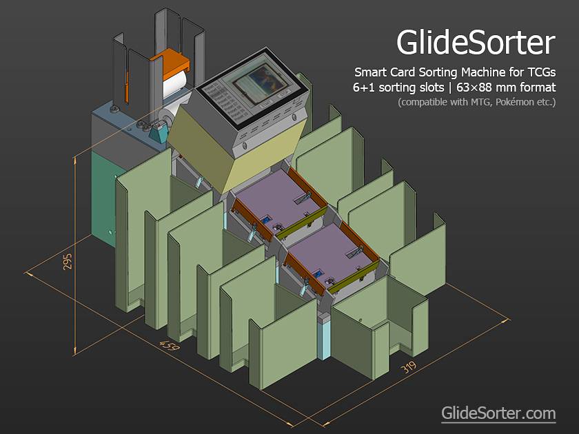 GlideSorter – Smart Card Sorting Machine for Trading Card Games